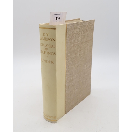Rinder, Frank D.Y. Cameron: An Illustrated Catalogue of his Etched Work ...