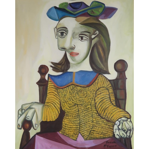 FRANK MCFADDEN (SCOTTISH b.1972) AFTER PABLO PICASSOTHE YELLOW SHIRT ...