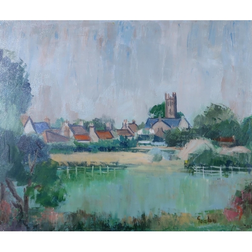 DELNY GOALEN (SCOTTISH 1932-2023) KILCONQUAR Oil on canvas, signed ...