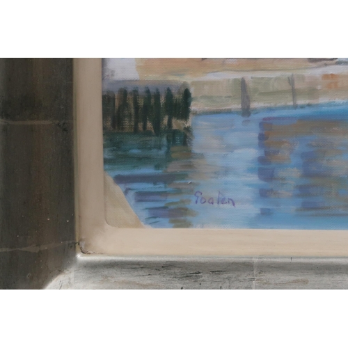 DELNY GOALEN (SCOTTISH 1932-2023) FINDOCHTY Oil on canvas, signed lower ...