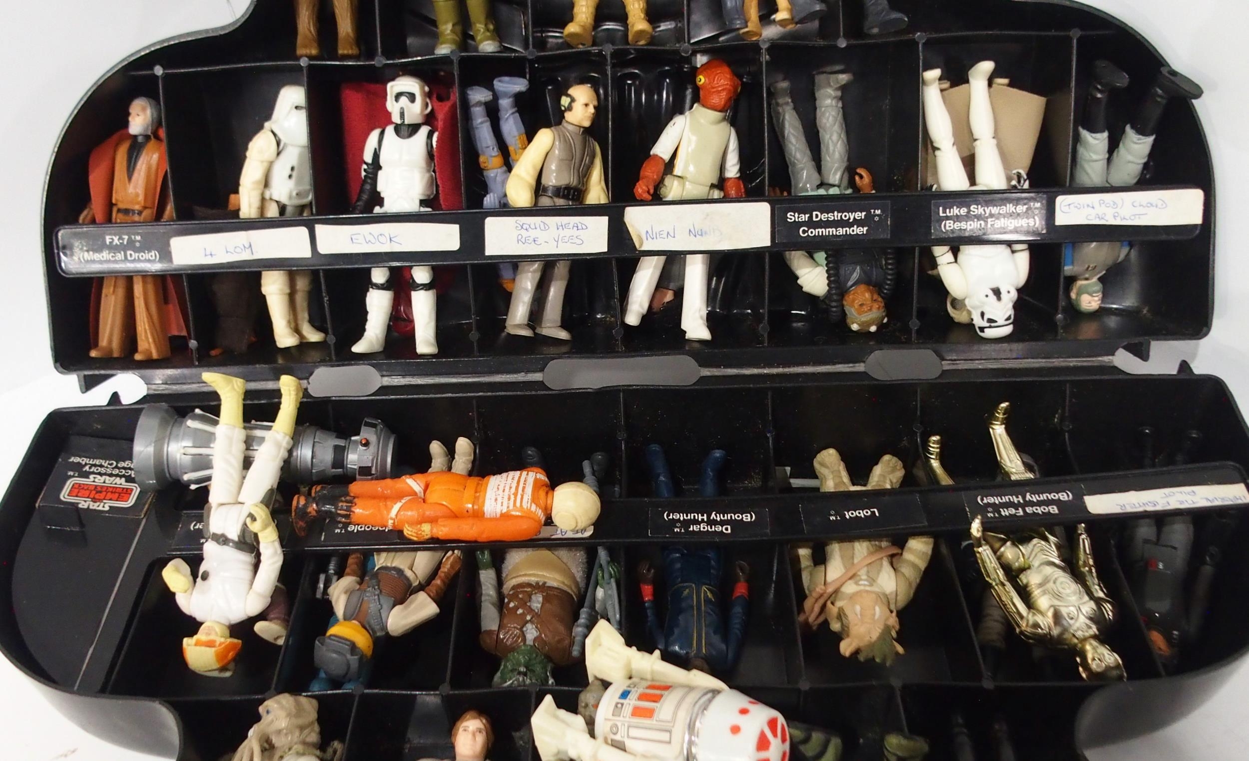 A collection of original Star Wars action figures, dated variously 1977 ...