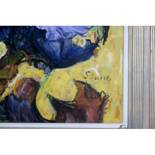 GEOFFREY SQUIRE ARSA RSW RGI (SCOTTISH 1923-2012)IRISESOil on board ...