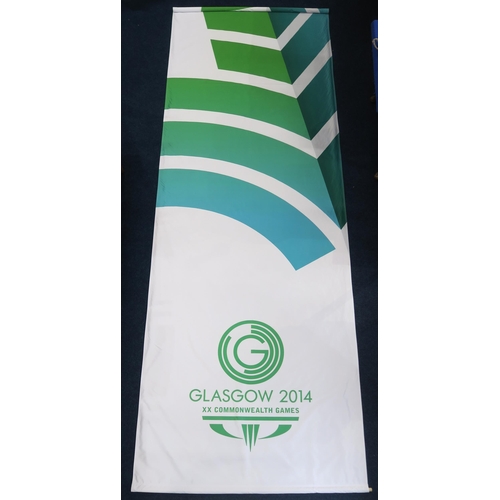 Two large fabric banners, used at venues during the 2014 Glasgow ...