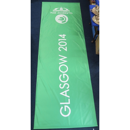 Two large fabric banners, used at venues during the 2014 Glasgow ...