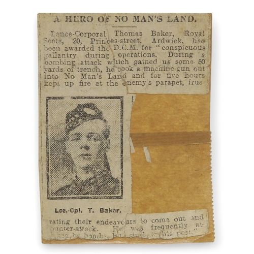 A WW1 DISTINGUISHED CONDUCT MEDAL GROUP OF FOURAwarded to 2602 Sergeant ...
