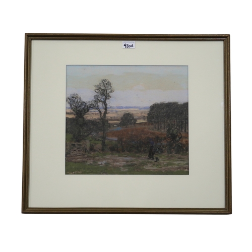 GEORGE HOUSTON RSW RI RSA (SCOTTISH 1869-1947) AYRSHIRE LANDSCAPE ...