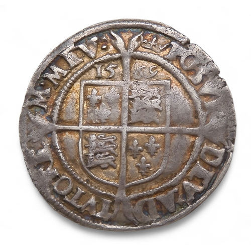 ELIZABETH I (1558-1603) 6 PENCE 1569ObverseCrowned bust of Queen ...