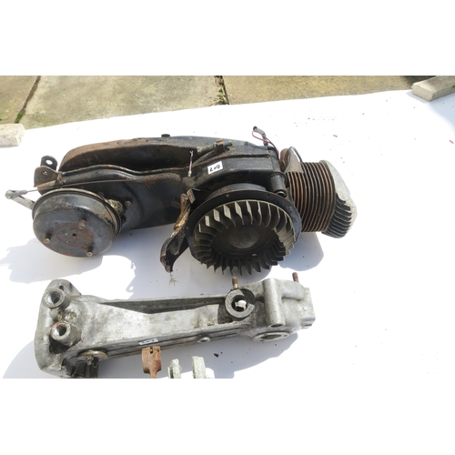 A Lambretta Li150 engine Casing, 150Li 020010, A 150LD Crankcase 232605 ...