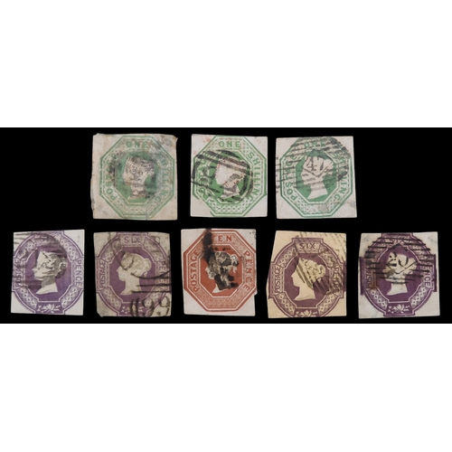Embossed Issue stamps to include 6d x 4, 10d x 1 and 1/- x 3 together ...