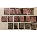 GREAT BRITAIN 1873-1880 watermark spray of roses sg143-sg151 all plate ...