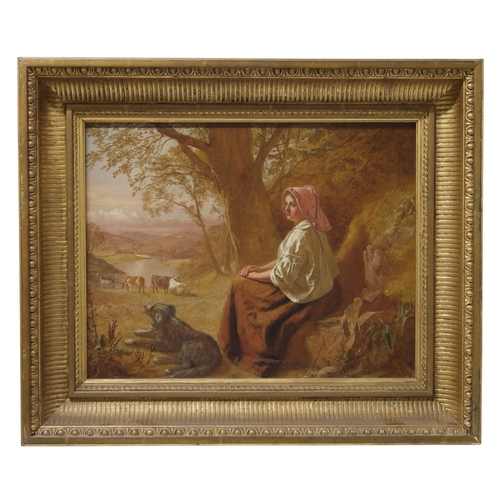 JOHN FAED RSA (SCOTTISH 1819-1902)LOGAN BRAESOil and pencil on canvas ...