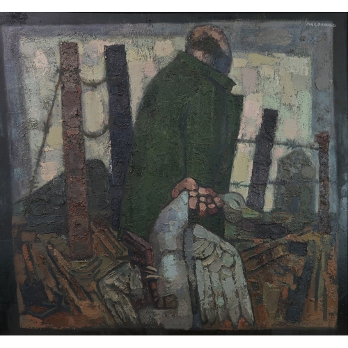 TOM MACDONALD (SCOTTISH 1914-1985)THE SWAN MANOil/mixed media on board ...