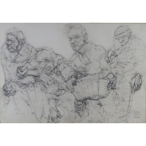 ANDA PATERSON RSW RGI (SCOTTISH 1935-2022)STREET CONCERTO (STUDY ...