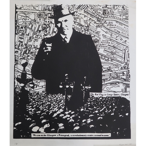KEN CURRIE (SCOTTISH B.1960)JOHN MACLEAN - GLASGOWScreenprint, signed ...