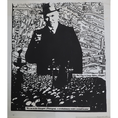KEN CURRIE (SCOTTISH B.1960)JOHN MACLEAN - GLASGOWScreenprint, signed ...