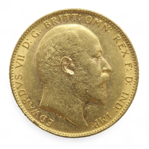 Edward VII (1901-1910) 1 Sovereign 1902 Obverse portrait of King Edward ...