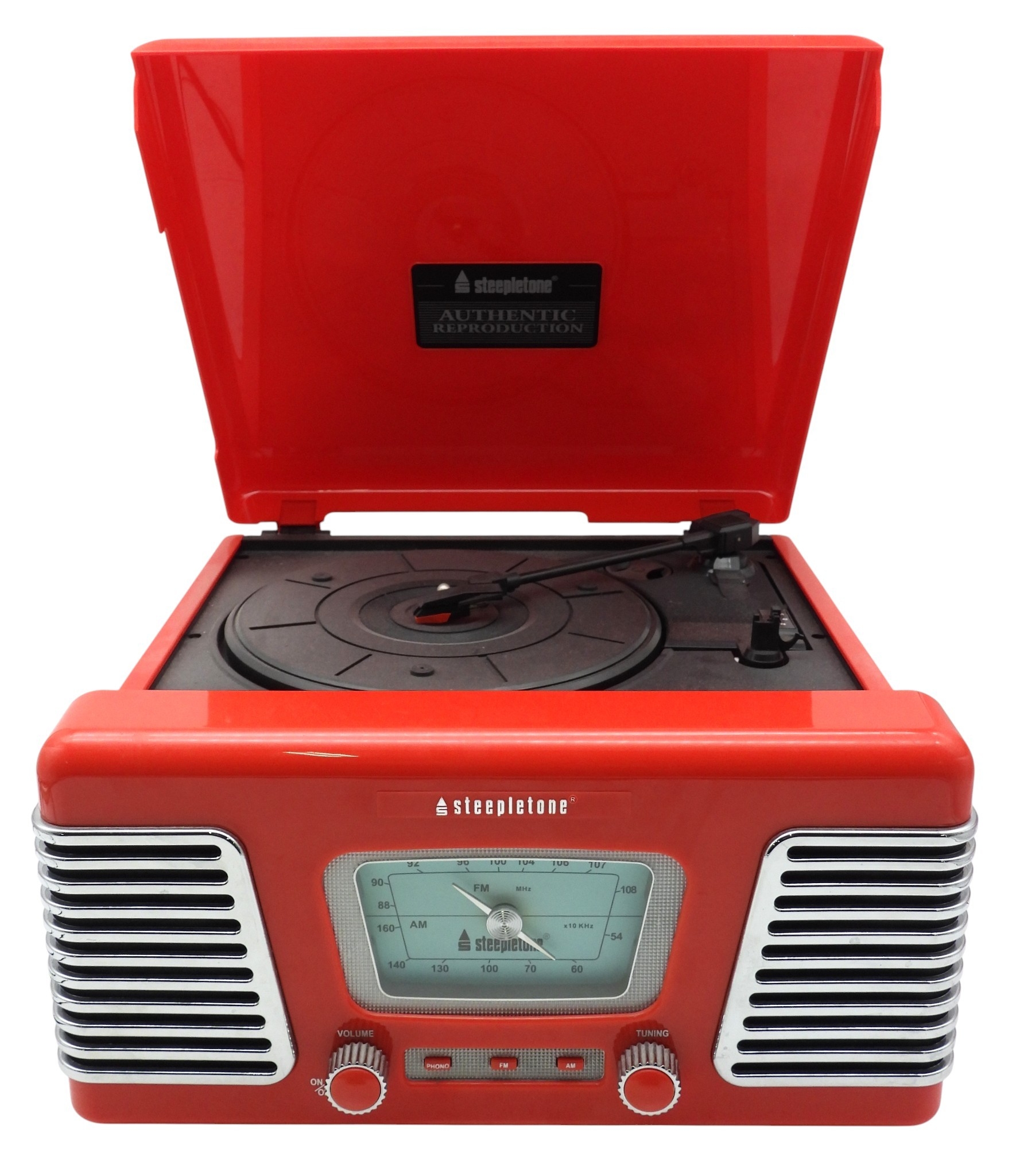 STEEPLETONE AUTHENTIC REPRODUCTION RECORD PLAYER