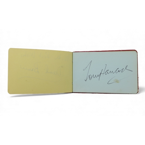 A small 20th century autograph album, with signatures to include Billy ...