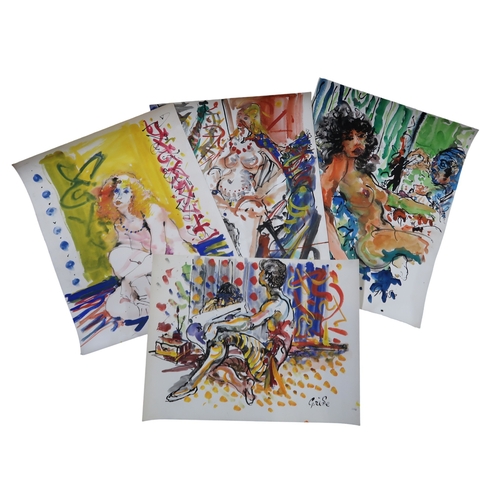 HENDRICK GRISE (AMERICAN 1914-1982) A collection of 10 unframed ink ...