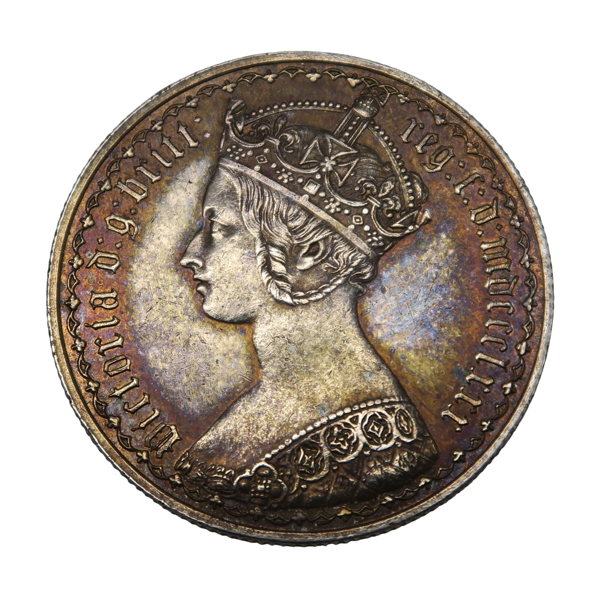 Victoria (1837-1901) 1 Florin 1880 GothicObverseCrowned bust of Queen ...