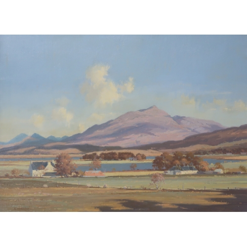 RICHARD FORSYTH (SCOTTISH 1930-1997) BEN RESIPOL AND LOCH SHIEL Oil on ...
