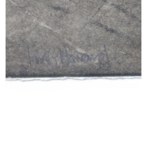 IAN HOWARD RSA (SCOTTISH b.1952) PYRAMIDS Lithograph and mixed media on ...