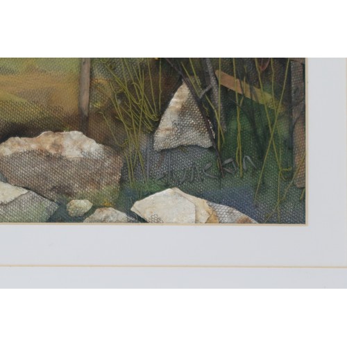 LIZ DUNCAN (CONTEMPORARY SCHOOL) NEW MOON Mixed media/collage, signed ...