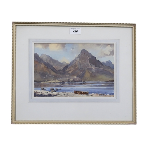 STIRLING GILLESPIE (SCOTTISH 1908-1993) LOCH CORUISK AND THE CUILLINS ...