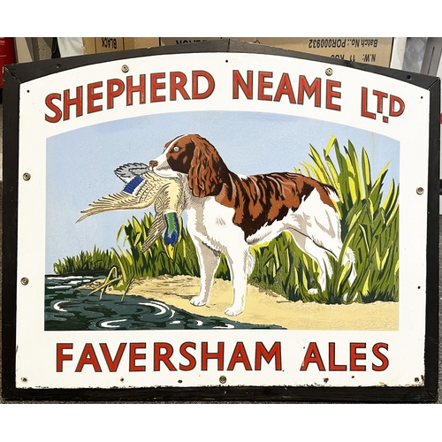 SHEPHERS NEAME LTD ENAMEL SIGN. 32.7 x 27ins. Striking multicoloured ...