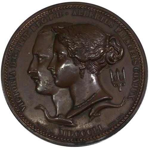 1851 Queen Victoria and Prince Albert large bronze Great Exhibition ...