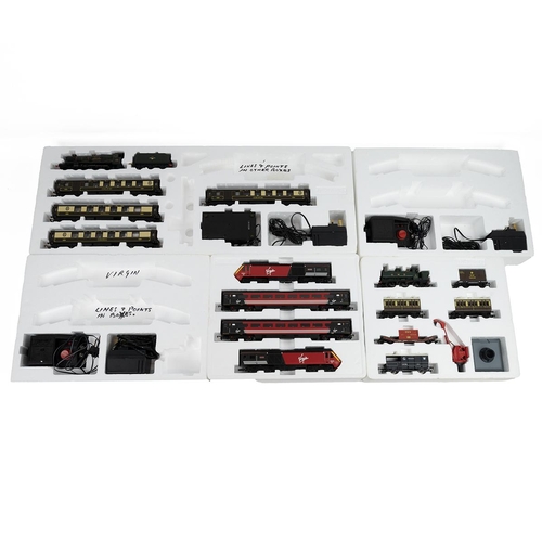 Hornby model railway sets: OO gauge Virgin Trains 125, R 1023; GWR ...