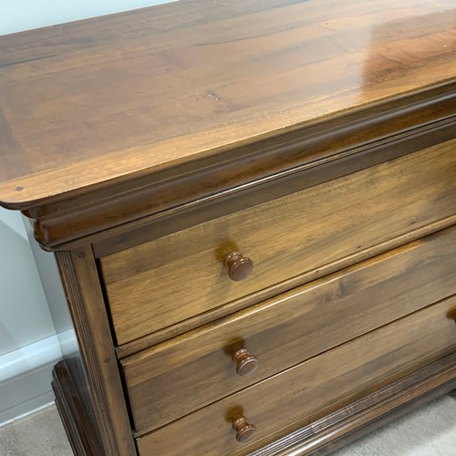 Contemporary hardwood chest of drawers. Three drawers with a felt lined ...