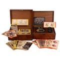 Boxed graphoscope stereoscope viewer along with various cards, late ...