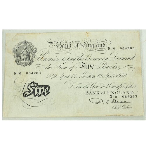 Coin and notes collection - an album of banknotes, plus three coin ...