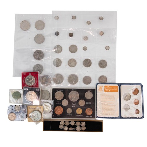 Coin collection to include a Victorian silver, 1935 silver rocking ...