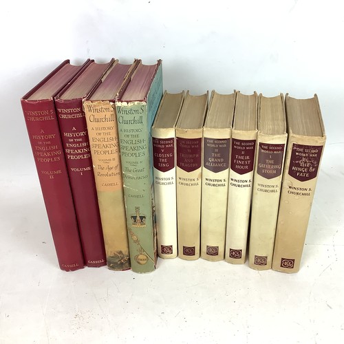 A collection of Winston Churchill first-edition books, including all ...