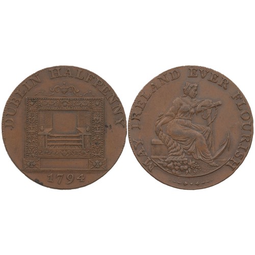 Ireland, Dublin, 18th Century Halfpenny Token, 1794, Parker's, Old ...