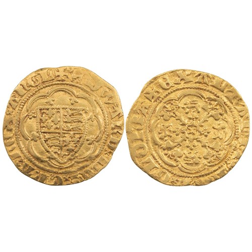 Edward III (1327-1377) Quarter Noble, Treaty period, lis in the centre ...