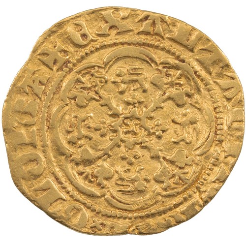 Edward III (1327-1377) Quarter Noble, Treaty period, lis in the centre ...