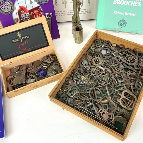 A collection of metal detecting finds, to include various ancient metal ...