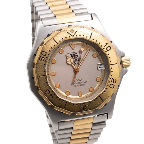 TAG Heuer, 3000 professional with a silvered dial marked TAG Heuer with ...