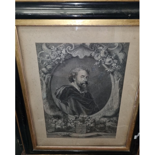 Howth Castle, an 18th Century Engraving of George 11. in a Hogarth ...