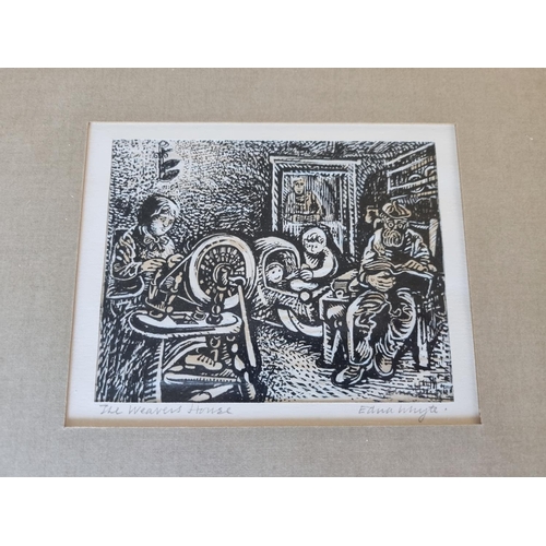 A good set of four signed Woodblock Pictures by Edna Whyte, Signed in ...