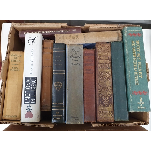 A good quantity of Books in five boxes.