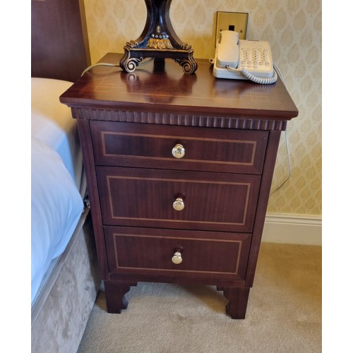 A Mahogany Veneered Bedside Locker of Neat Size. Height 69 x W 45 x D ...