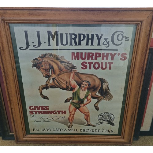 A J J Murphy & Co Pub advertising Sign. 74 x 63 cm approx.