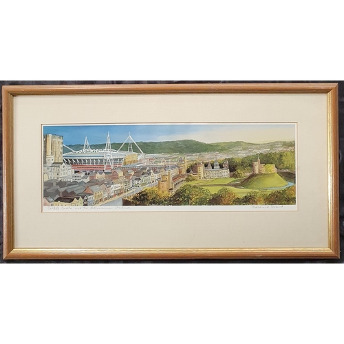 Of Welsh interest , A Map of Wales, Print of Cardiff Castle and a Print ...