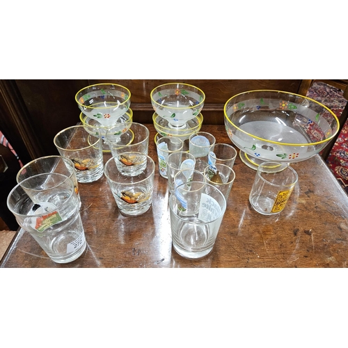 A quantity of decorative Glassware.