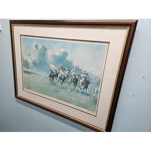 Peter Curling; A Limited Edition artists Proof of horses in full flight ...