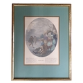 A good set of three 19th Century coloured Engravings after Bartolozzi ...